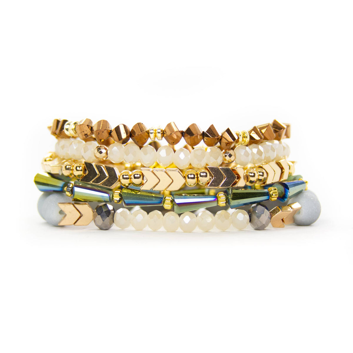 Sage Green Bracelet Stack – Savvy Bling