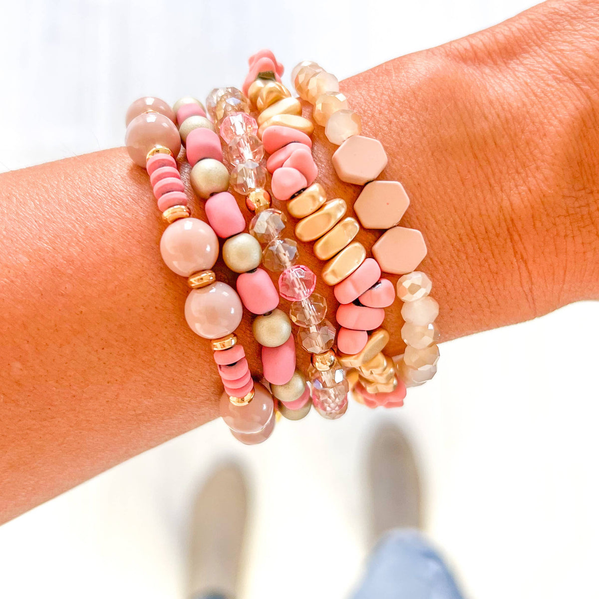 Baby Blush & Pink Bracelet Stack – Savvy Bling