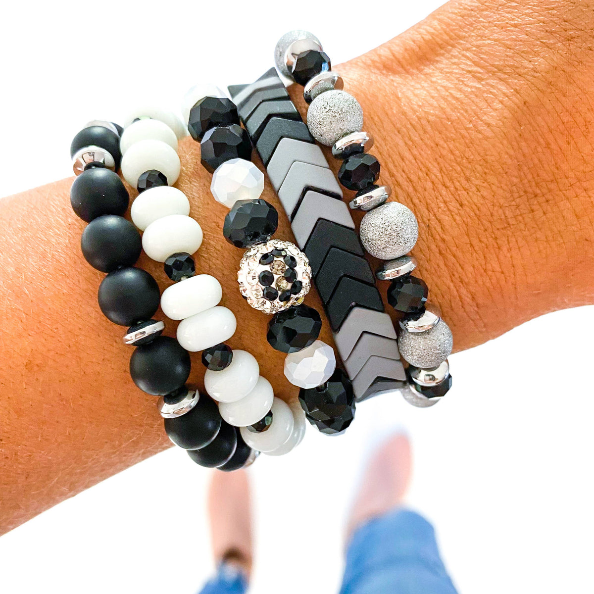 Black Beauty Leopard Bracelet Stack – Savvy Bling